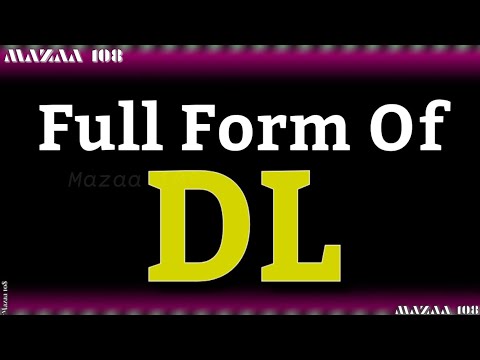 Full Form of DL | DL full form | DL ka full form | DL means | DL Stands for | #DL_Full_Form #DL