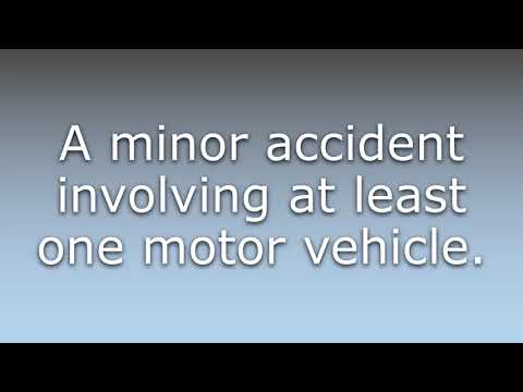 What does Fender-bender mean?
