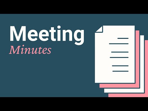 Meeting Minutes Video Template (Editable)