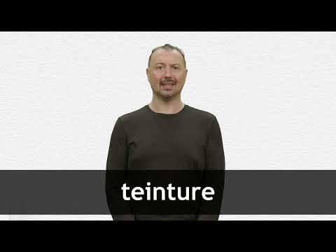 How to pronounce TEINTURE in French
