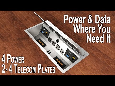 Interface I Power Data Outlet with Lid | Telecom Access