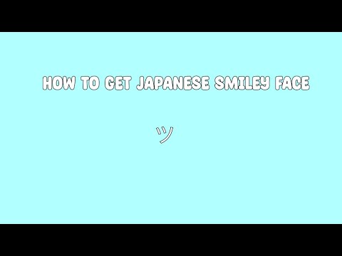 How to get Japanese smiley face γγ