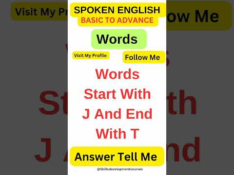 Words Start With J
