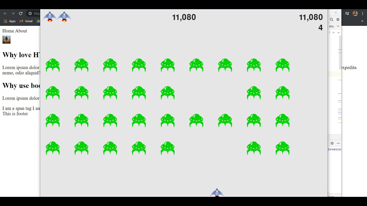 Alien Invasion using Python Pygame