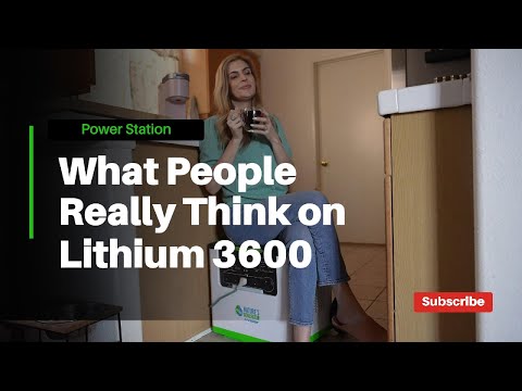 Power Your Home Appliances with Nature's Generator Lithium 3600