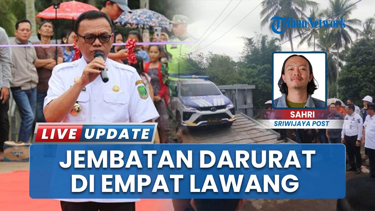 Koneksi Tiga Kabupaten di Sumsel Pulih! Jembatan Sementara Seleman Ulu ...
