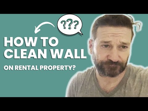 How to clean walls on a rental property?