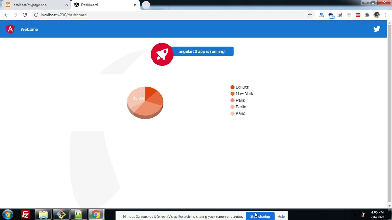 Angular 10 Google Charts with PhP Json Data