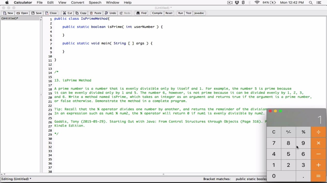 5.13. isPrime Method - Java