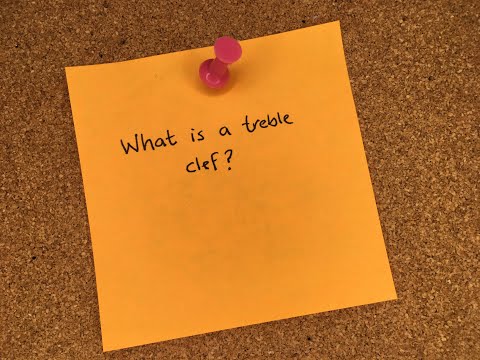 What is a treble clef?