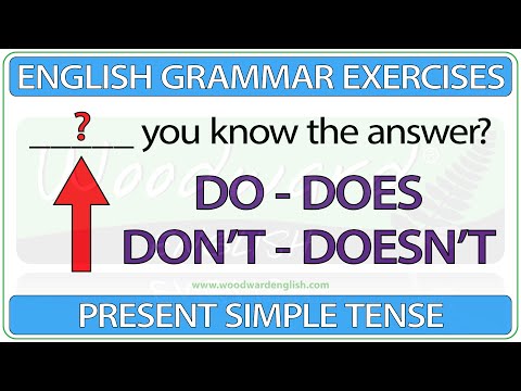 Do Does Don't Doesn't | English Grammar Exercises | Present Simple Tense Practice