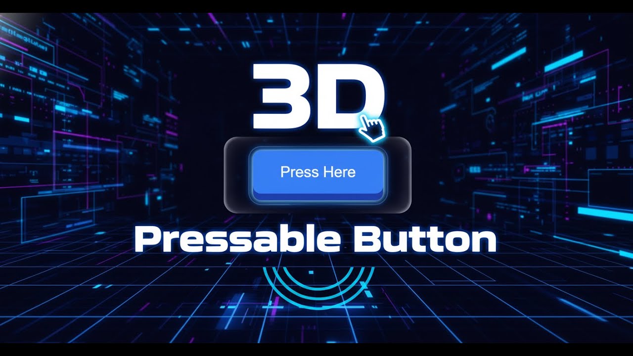 3D Pressable Button UI – Modern CSS Interaction Effect