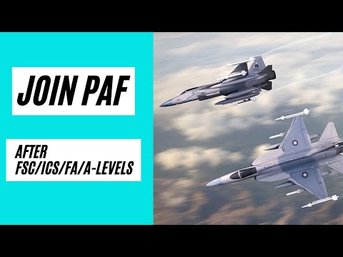 PAF jobs after FSC, ICS, A Levels, | How to join Pak Air Force PAF