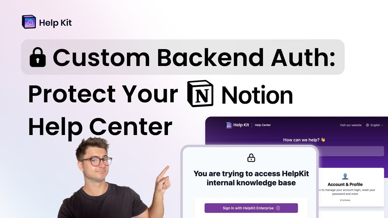 How to Add Custom Backend Authentication to Your HelpKit Site (JWT + Login Example)