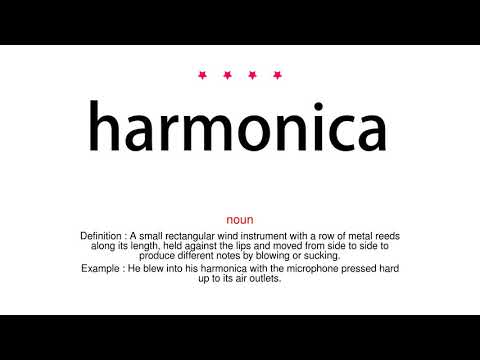 How to pronounce harmonica - Vocab Today