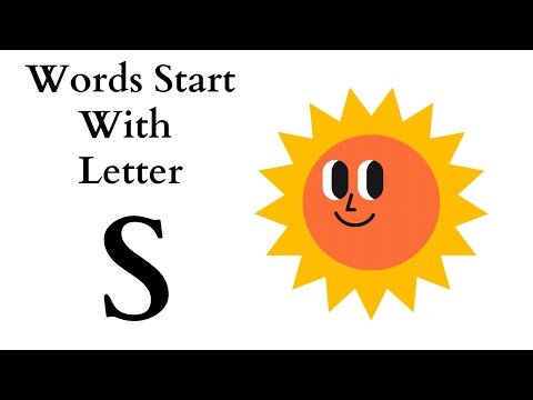 S for Strawberry phonics song | Words That Start with Letter S for Toddlers | S Words for kids