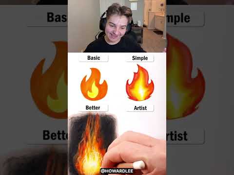 How To Draw Fire Flames Noob Vs Pro