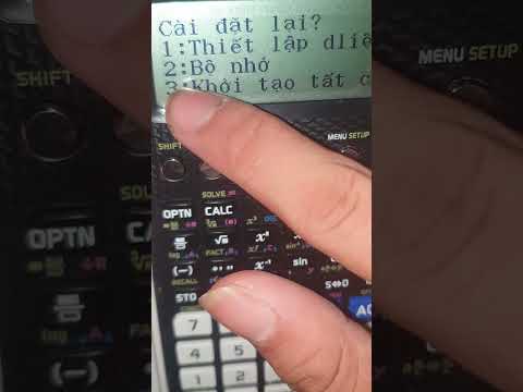 Cách Reset Máy Tính CASIO fx 580VN X #shorts