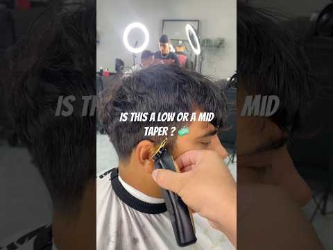 Low or Mid Taper ? 🧼 #barber #fade #menshaircut #orangecounty #haircutting #fadestyle #taperfade