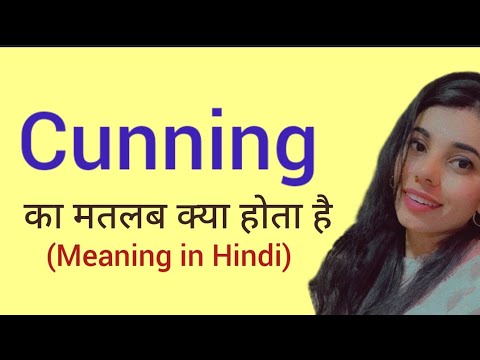 Cunning meaning in hindi/ Cunning ka matlab kya hota hai