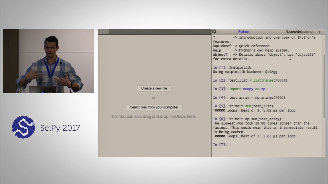 Introduction to Numerical Computing with NumPy | SciPy 2017 Tutorial | Dillon Niederhut