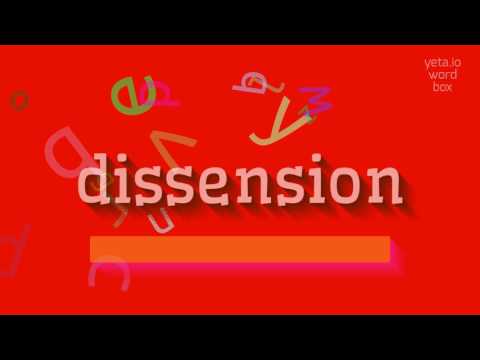 How to say "dissension"! (High Quality Voices)