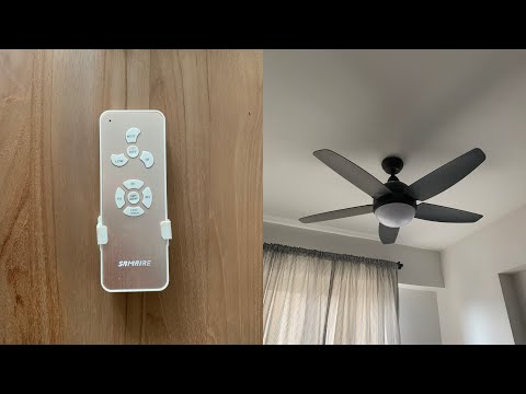 Pair a new remote control with a Samaire ceiling fan in two steps
