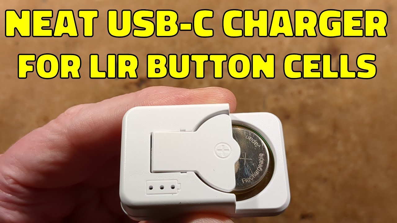Neat USB-C lithium button cell charger