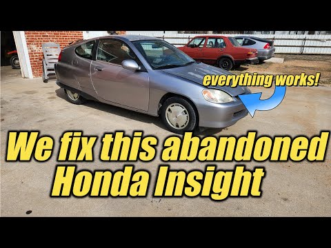 S4 E11. We troubleshoot and repair the abandoned first gen Honda insight