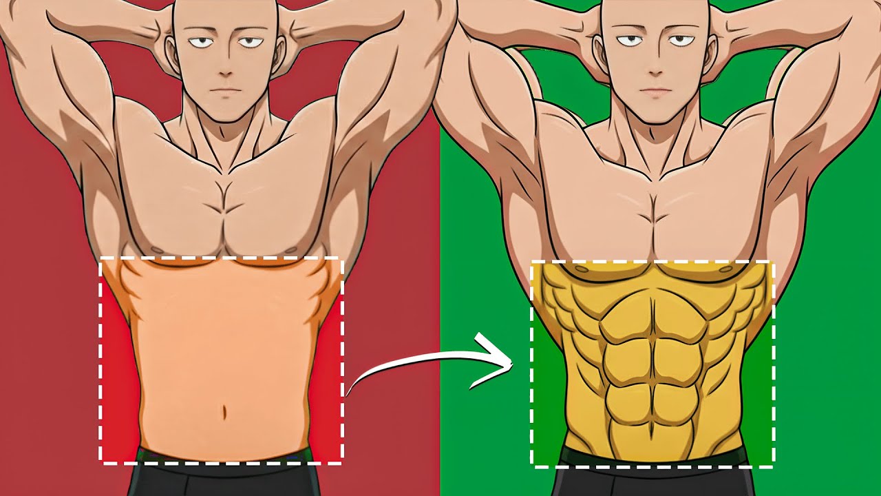 The ONLY 5 Exercises You Need For A Six Pack (Home Workout)