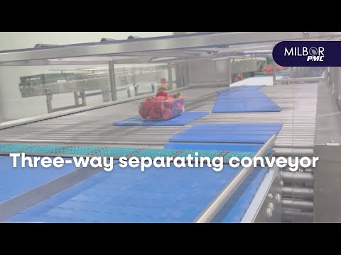 Three-way separating conveyor | Milbor PMC