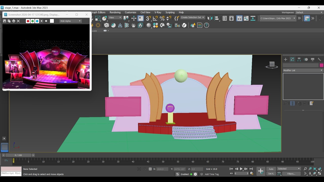 3D Modeling a Stage Design in 3ds Max | Step-by-Step Tutorial