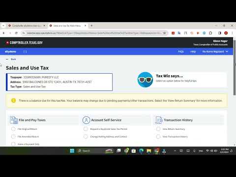 How to file Sales Tax in Texas (USA) LLC | Comptroller Texas | WEBFILE ACCOUNT