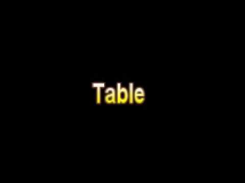 What Is The Definition Of Table