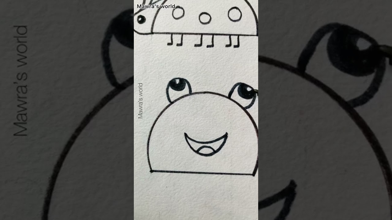 How to draw insects step by step for kids and beginners #short #art#youtubeshorts#shorts#satisfying