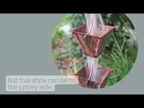 Rain Chains vs Downspouts – San Antonio Gutters