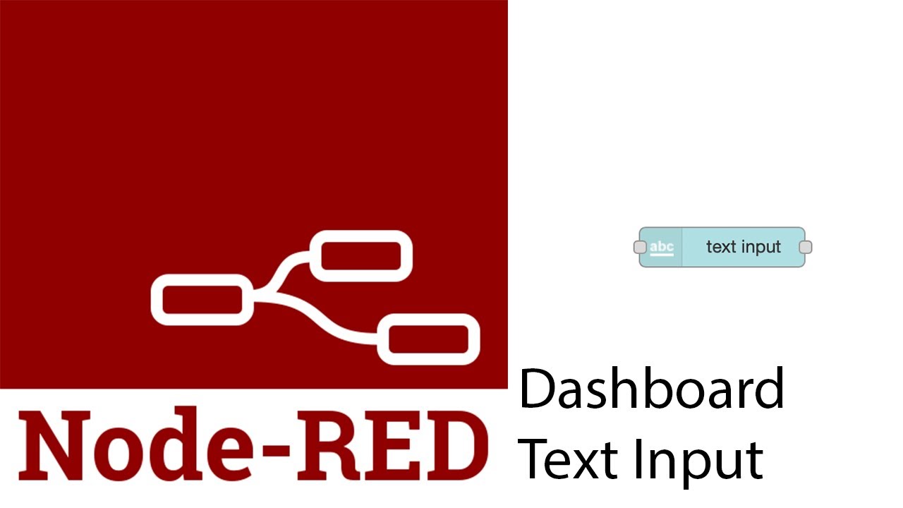 Node-Red: Dashboard Text Input
