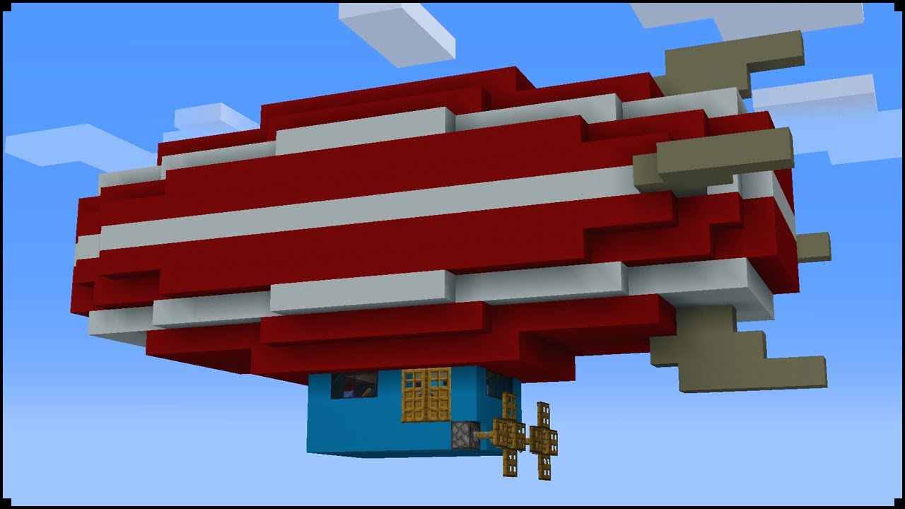 How To Make a Blimp In Minecraft | City Tutorial - Minecraft Builders