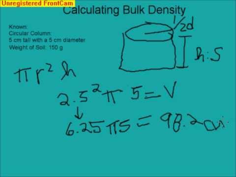 Calculating Soil Bulk Density