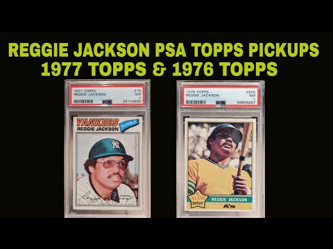 REGGIE JACKSON'S 1977 & 1976 TOPPS PICKUPS