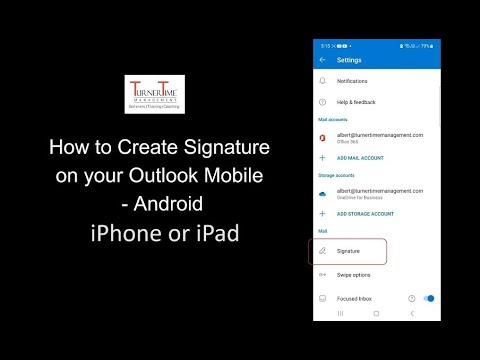 How to Create Signature on your Outlook Mobile - (Android/iPhone/iPad)