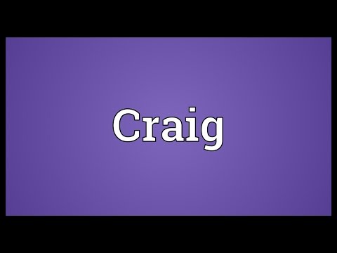 Craig Meaning