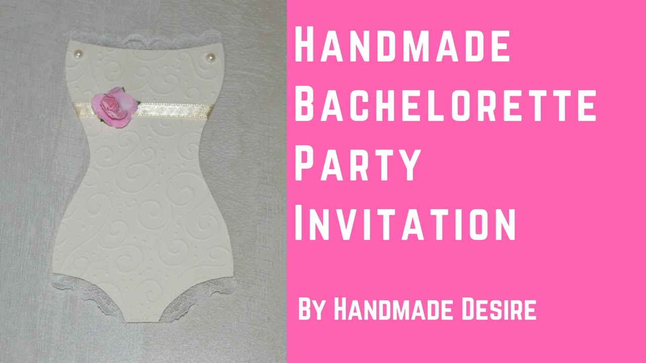 Handmade Bachelorette Party Invitations