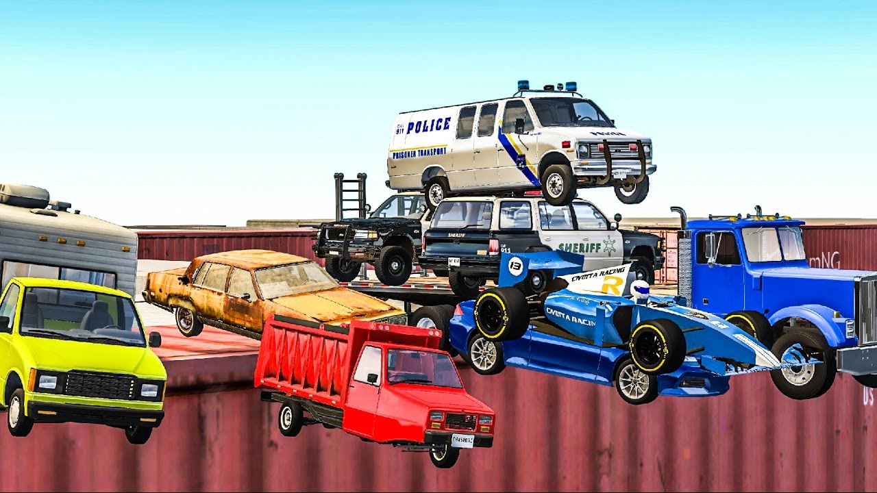 CRASH FALLS #4 - BeamNG Drive