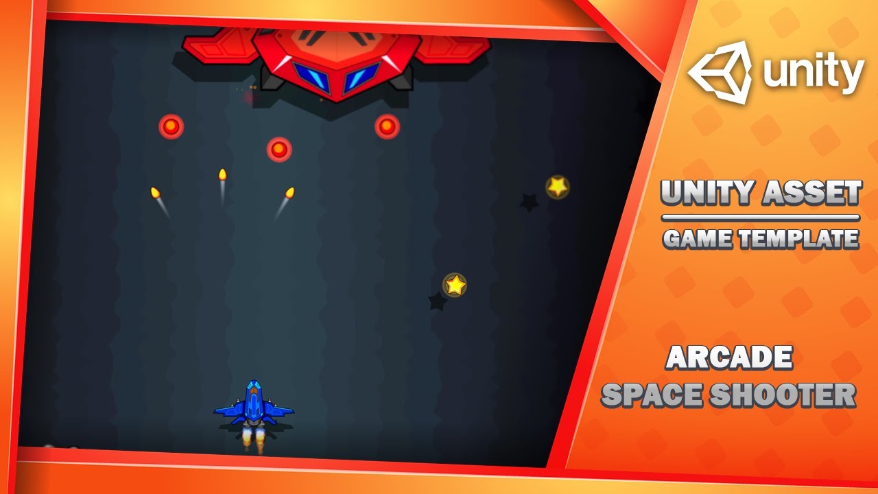 Arcade Space Shooter 2D – Unity Game Template | Ready-to-Use & Fully Customizable!