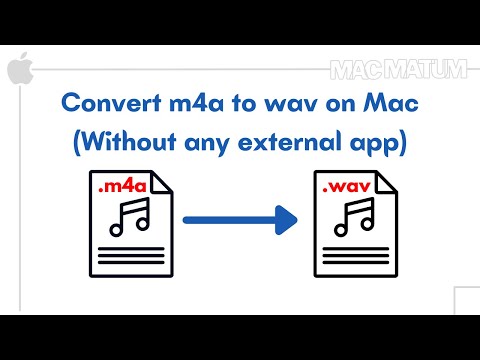 How to convert m4a to wav on mac