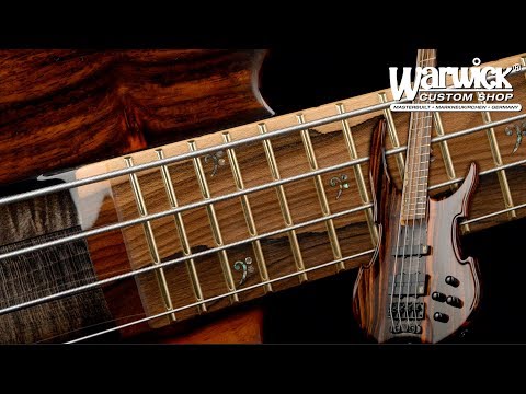 Warwick Custom Shop Masterbuilt - Vampyre NT - 1" Macassar Ebony Top #16-3207