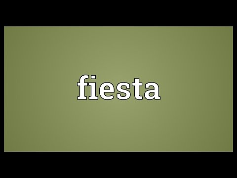 Fiesta Meaning