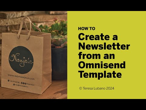 How to Create a Newsletter from an Omnisend Template