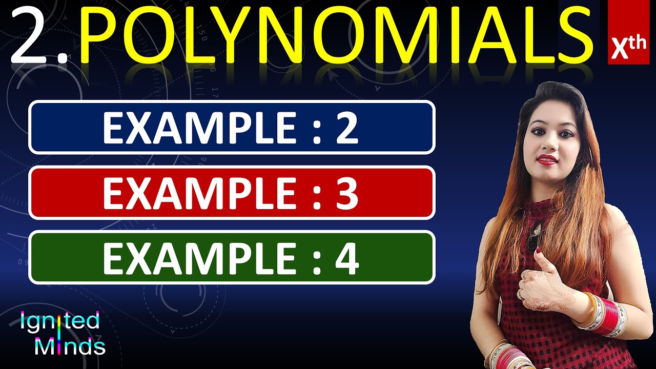 Example 2, Example 3 & Example 4 | Polynomials | Chapter 2 | Class 10th Maths